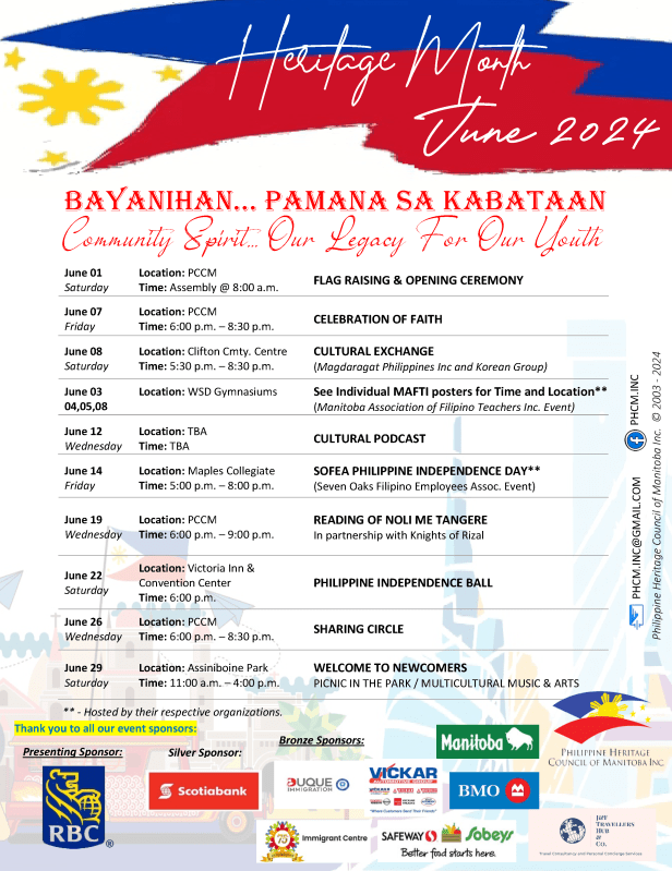 Filipino Heritage Month 2024 Events – Philippine Heritage Council of ...